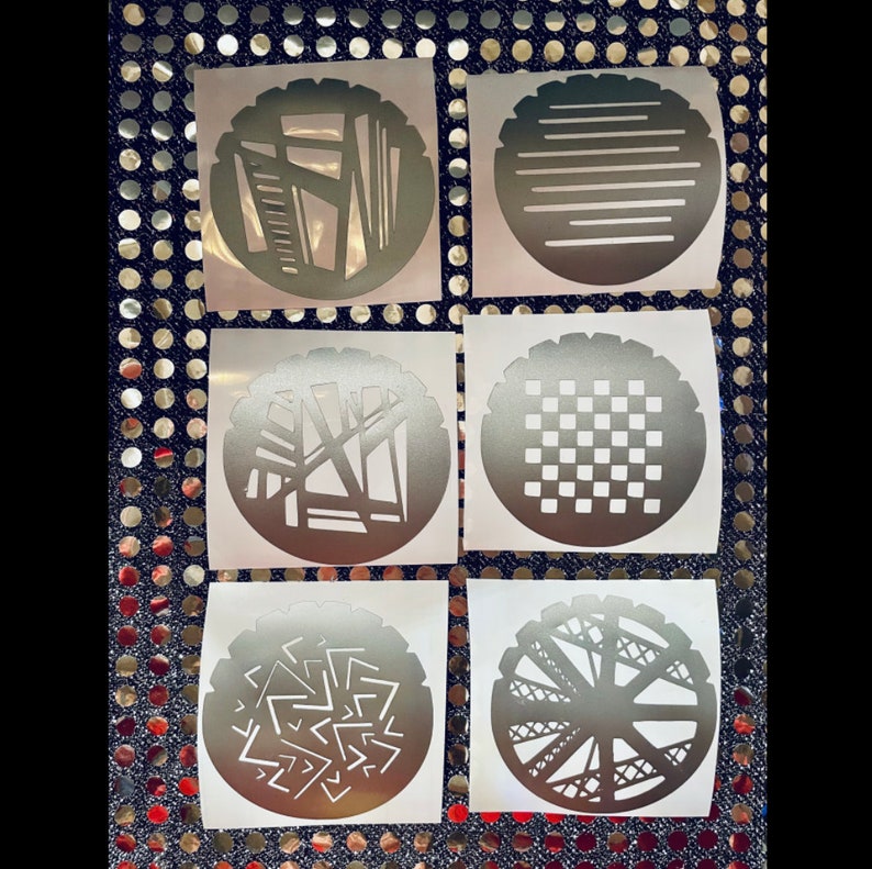 Geometric Themed Gobo Stickers - Etsy