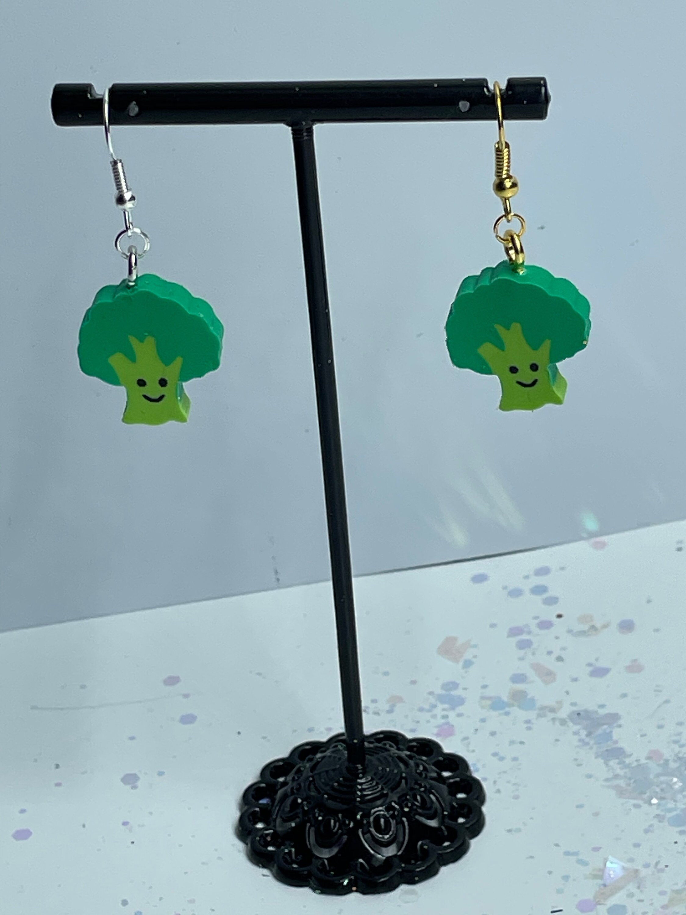 Mini Happy Broccoli Earrings Vegetable Fun Jewelry - Etsy