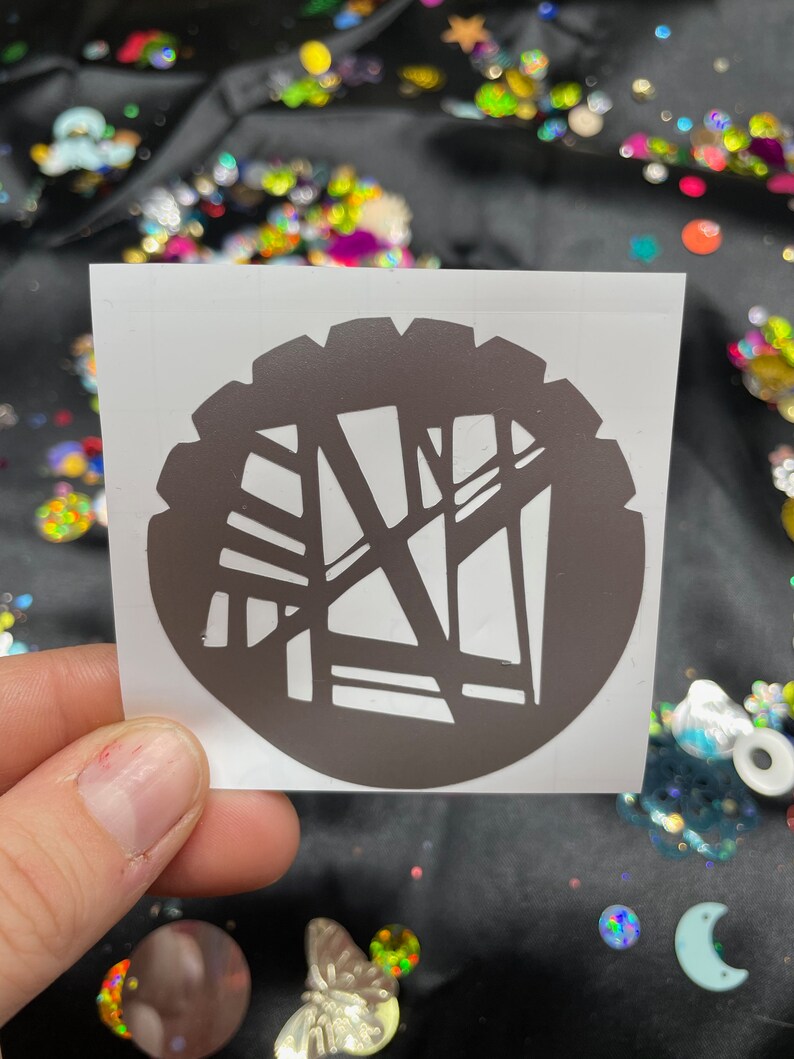 Geometric Themed Gobo Stickers | Etsy