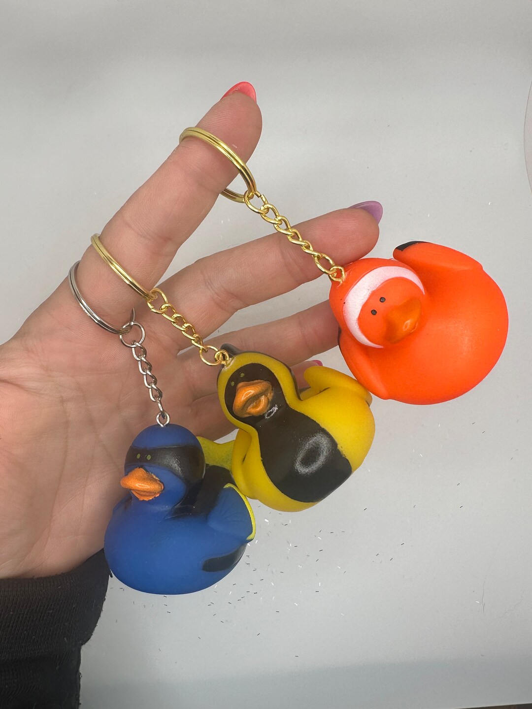 Tropical Fish Rubber Duck Keychains! Fun Fish! Snorkeling Fish! - Etsy