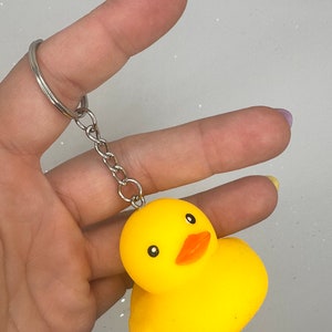 Mini Neon Rubber Duck Keychains! - Etsy