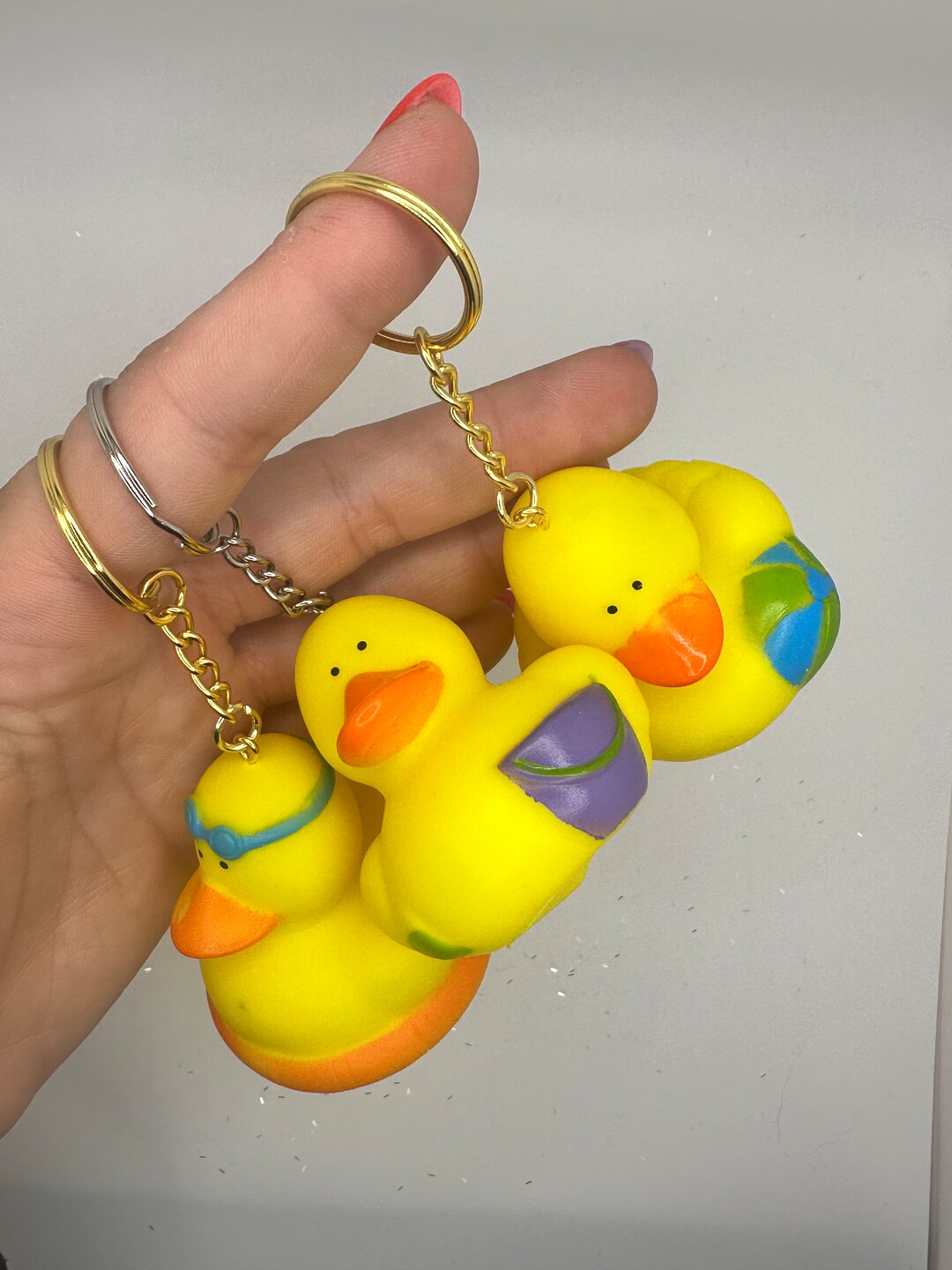 Summer Fun Duck Keychains! Pool Time and Beach Time! - Etsy