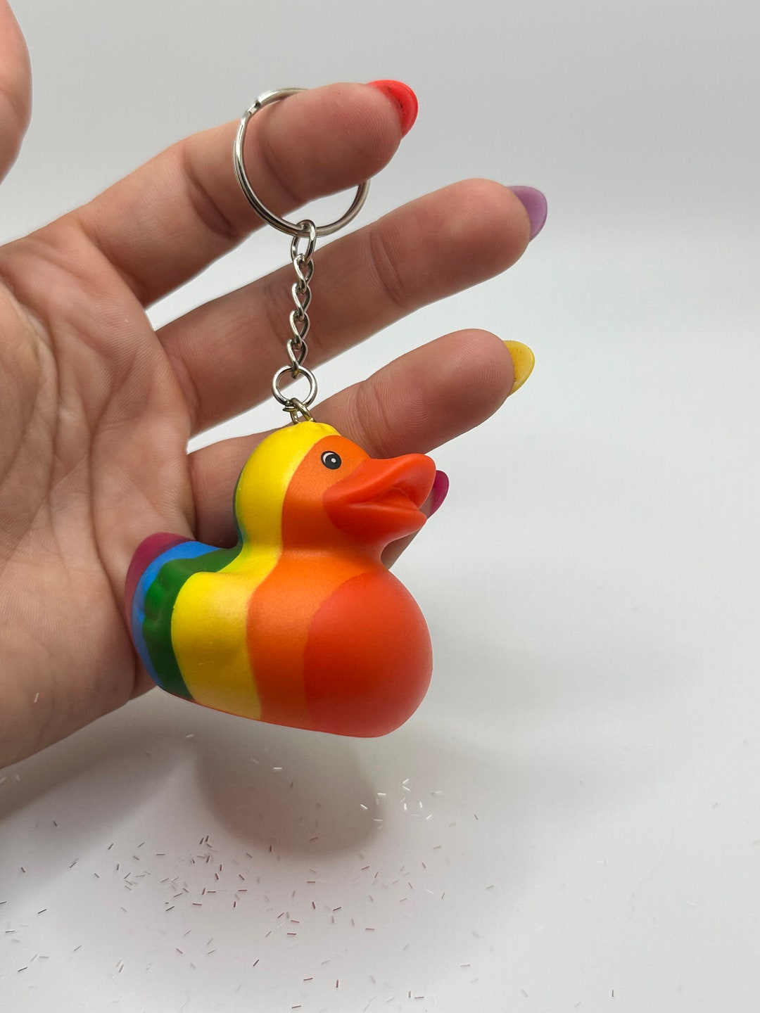 Pride Rubber Duck Keychains! Happy Holidays! - Etsy