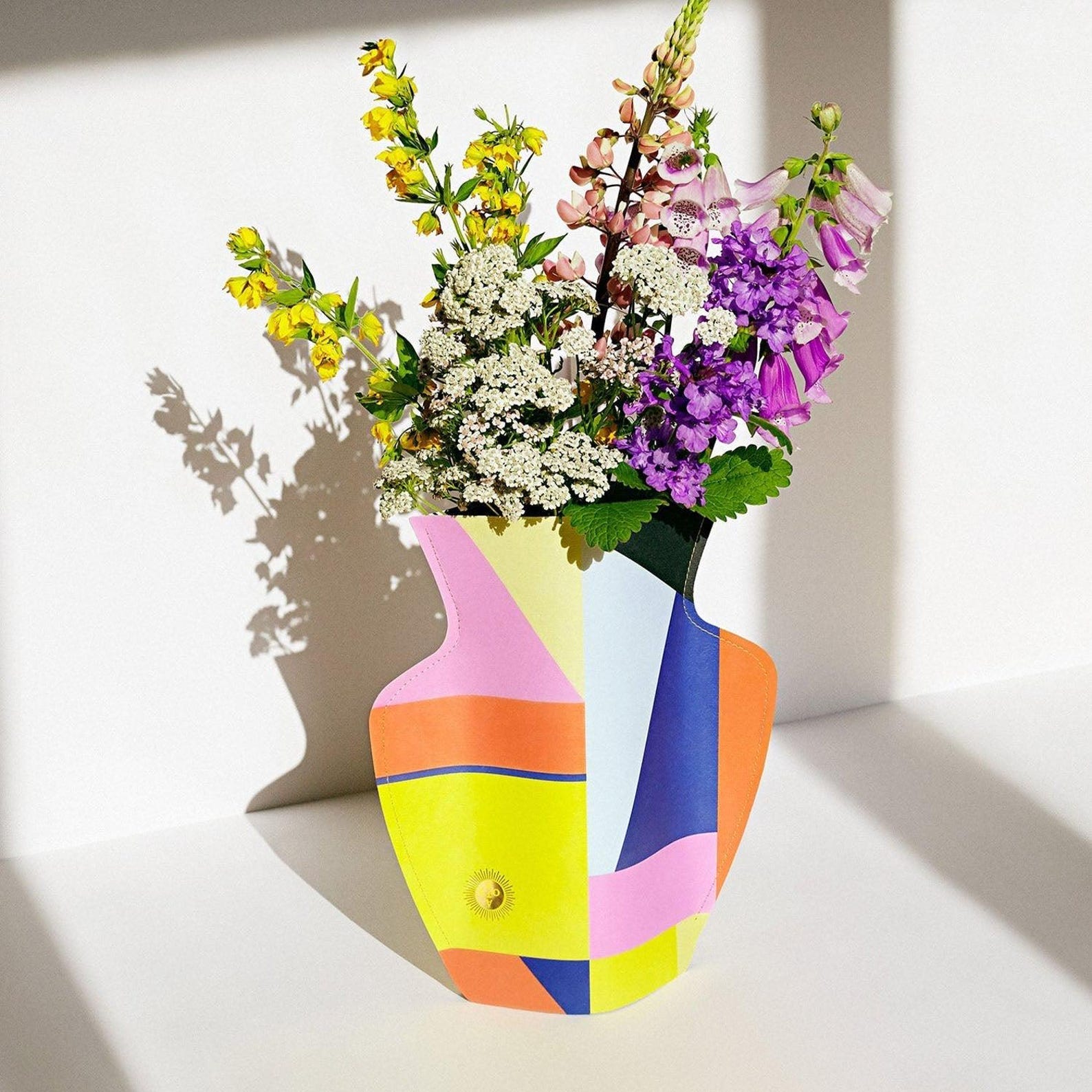 OCTAEVO Bazaar Paper Vase - Water-resistant Paper, Eco-friendly ...