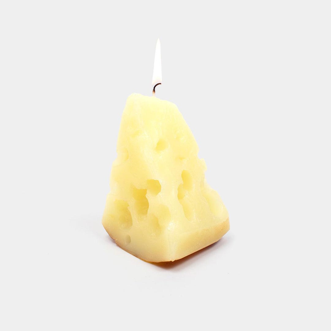 Cheese Candle | Realistic Cheese Wedge Candle | Food Shaped Candle ...