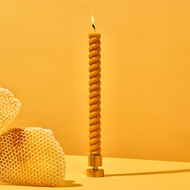 Brass Taper Candle Holder | Fits Standard 7/8" Taper Candles | Solid ...