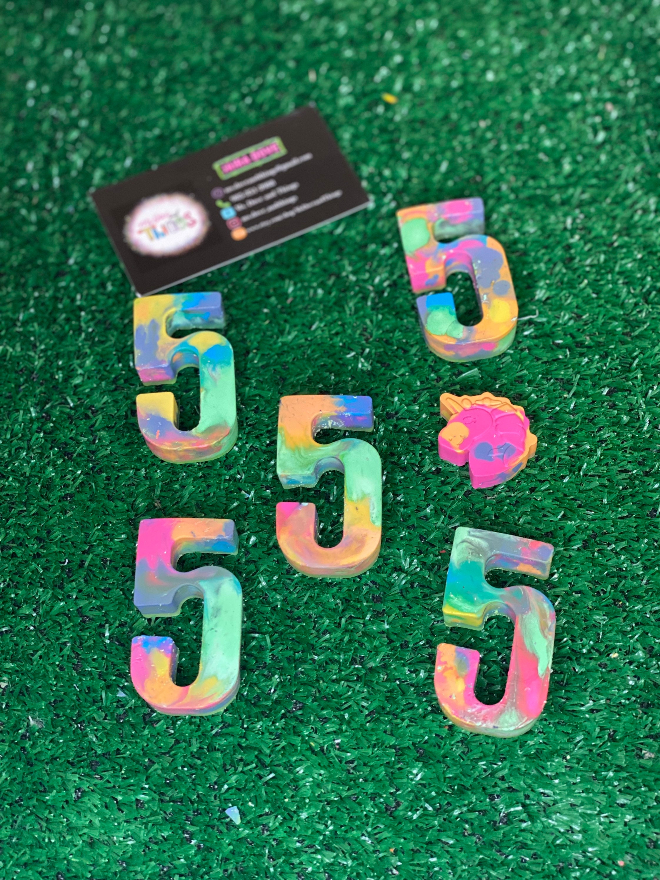 Crayon Numbers- Party Favors - Etsy