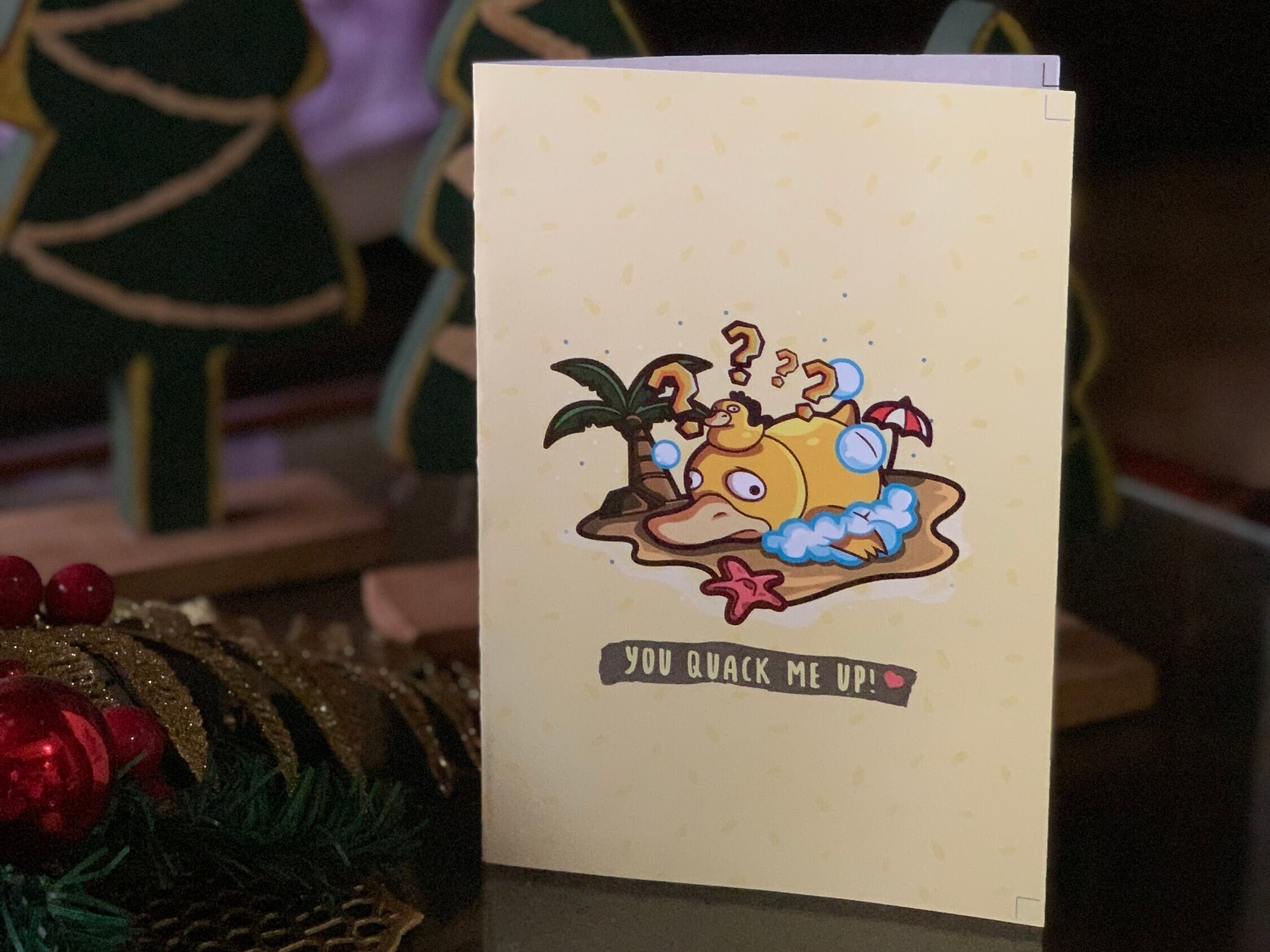 Psyduck Pokemon Digital Download Greeting Card Custom Miss - Etsy