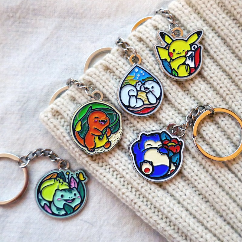 Pokémons Keychain - Etsy