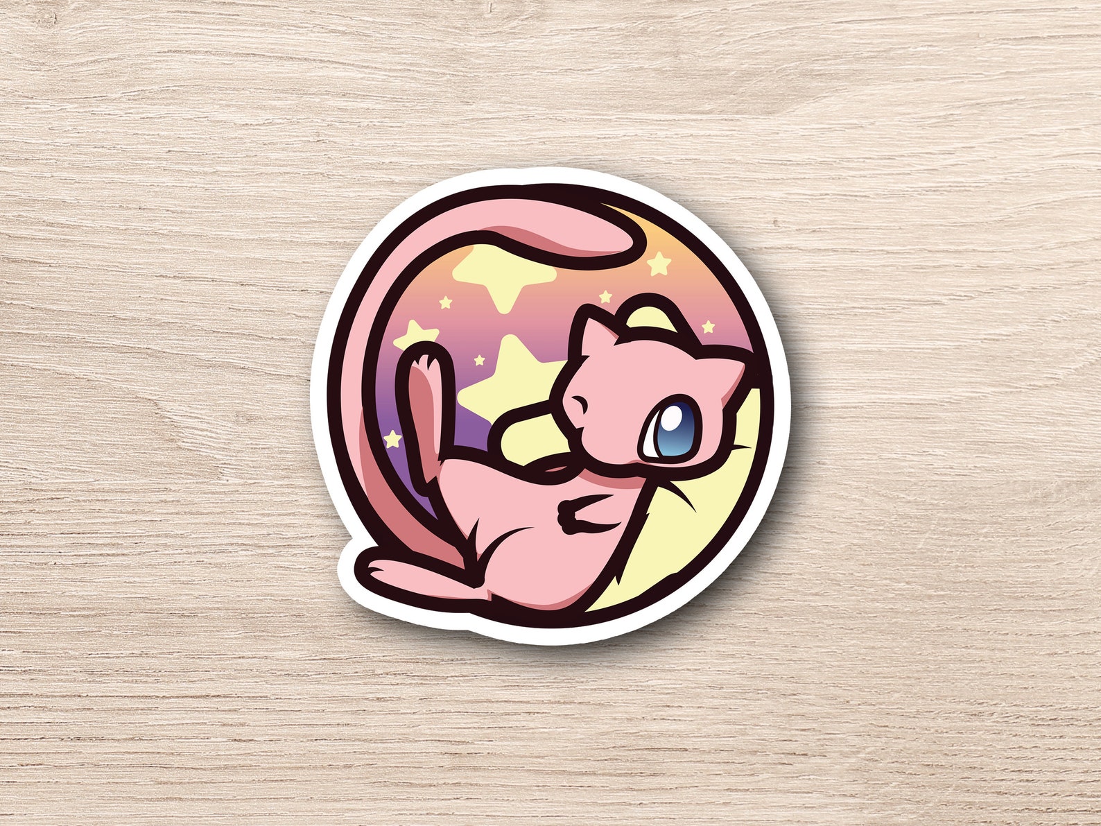 Legendary Pokemon Stickers Mew Pokemon Sticker Mew Two | Etsy