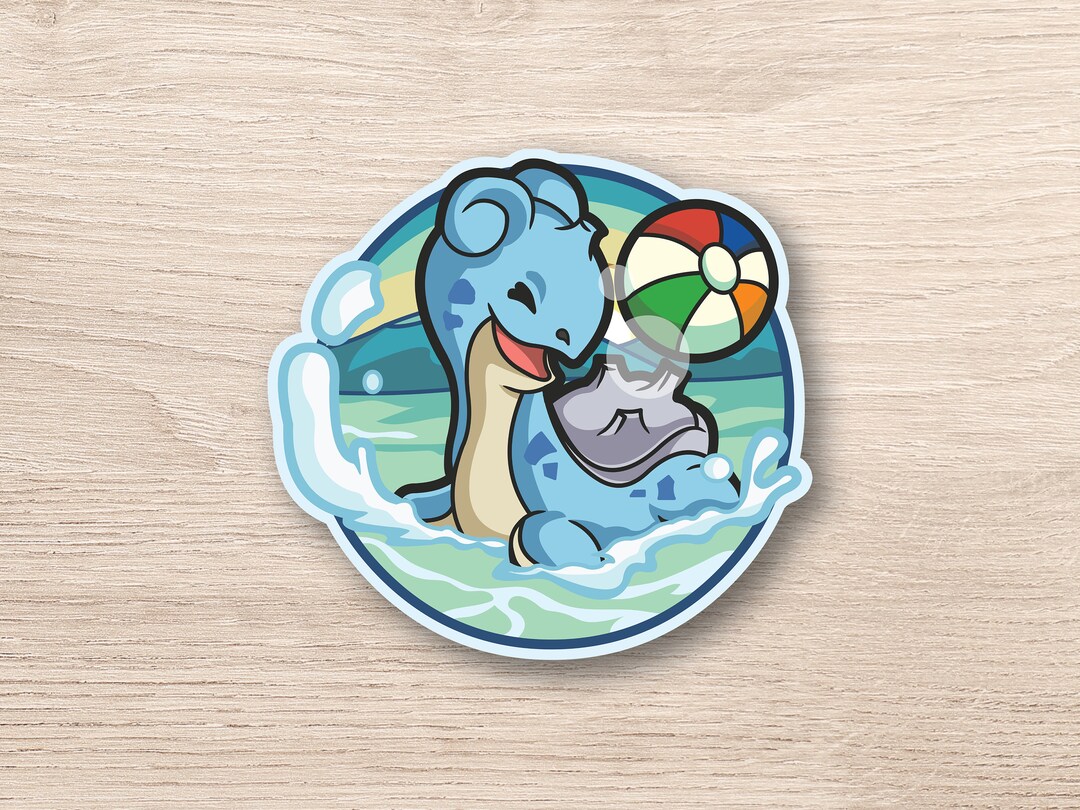 Lapras Pokemon Vinyl Sticker Die Cut Decal Pokemon Cute Laptop Sticker ...