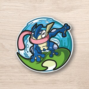 Greninja Pokemon Die-cut Vinyl Sticker Ninja Frog Pokemon Decals ...