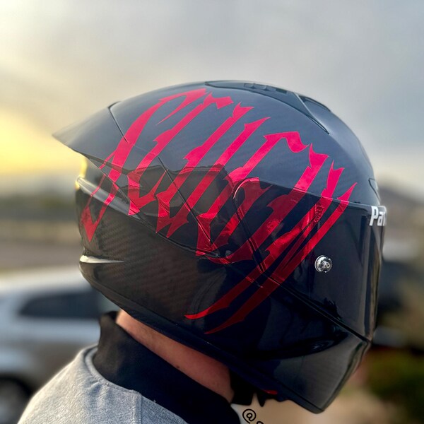 Motorrad helm aufkleber - Etsy.de