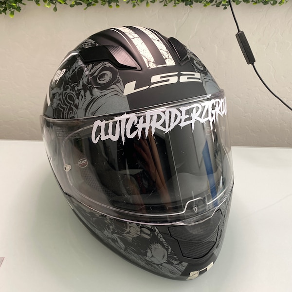Custom Helmet Visor Decals - Etsy