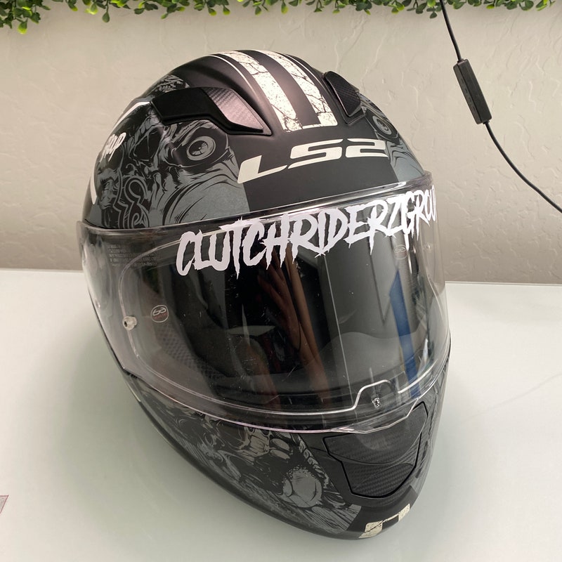 Custom Helmet Visor Decals - Etsy