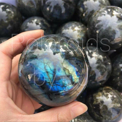 Natural Labradorite Sphere Labradorite Ball Crystal Sphere | Etsy