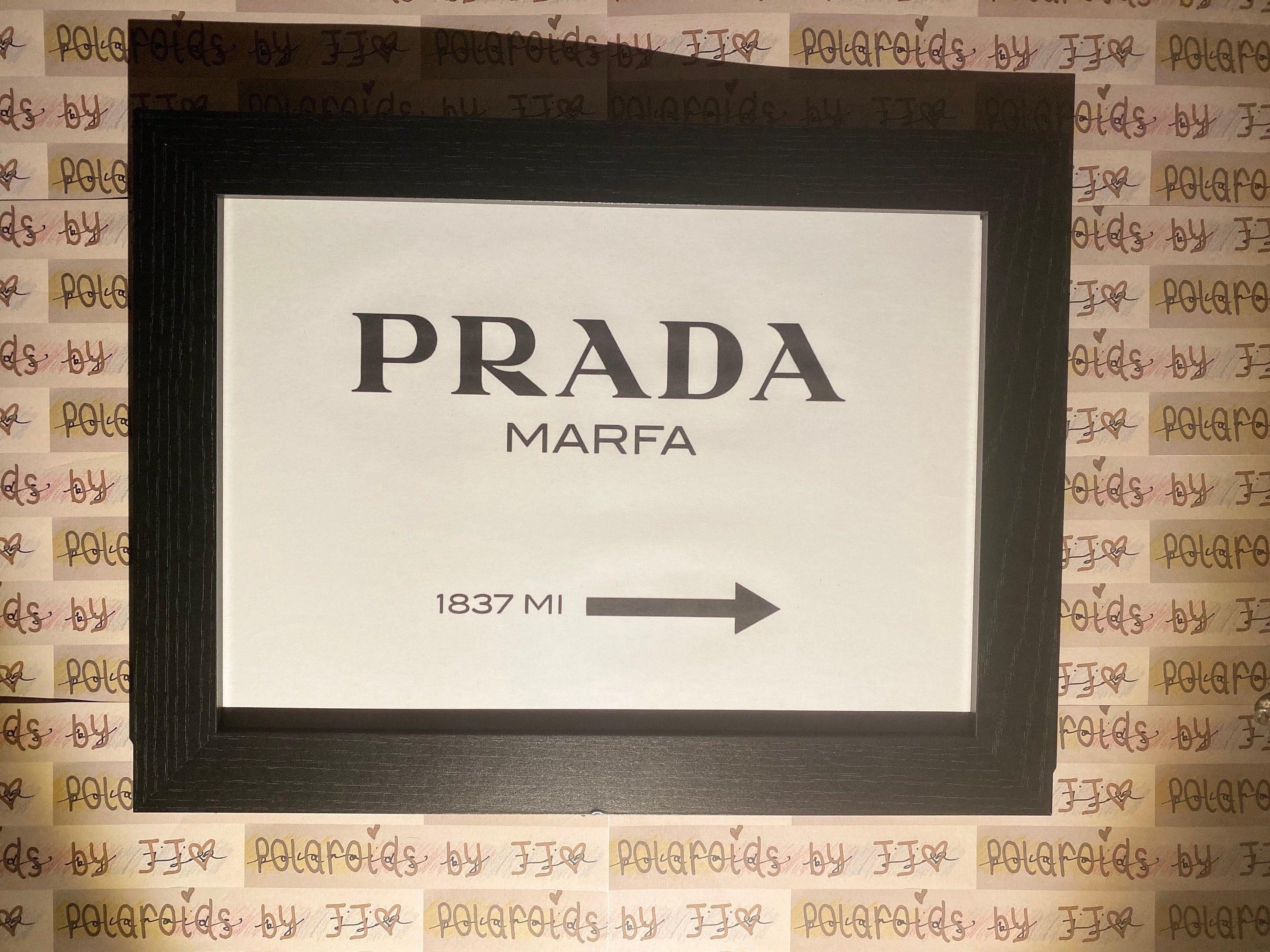 Prada Marfa Landscape Home Bedroom Wall Art Poster Print // | Etsy