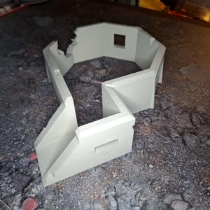 Large Bunker Type01 Building. Killteam and Wargaming Terrain. Matte ...