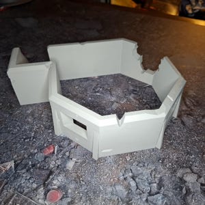 Large Bunker Type01 Building. Killteam and Wargaming Terrain. Matte ...