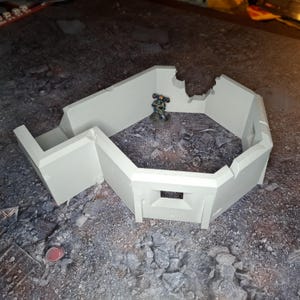 Large Bunker Type01 Building. Killteam and Wargaming Terrain. Matte ...