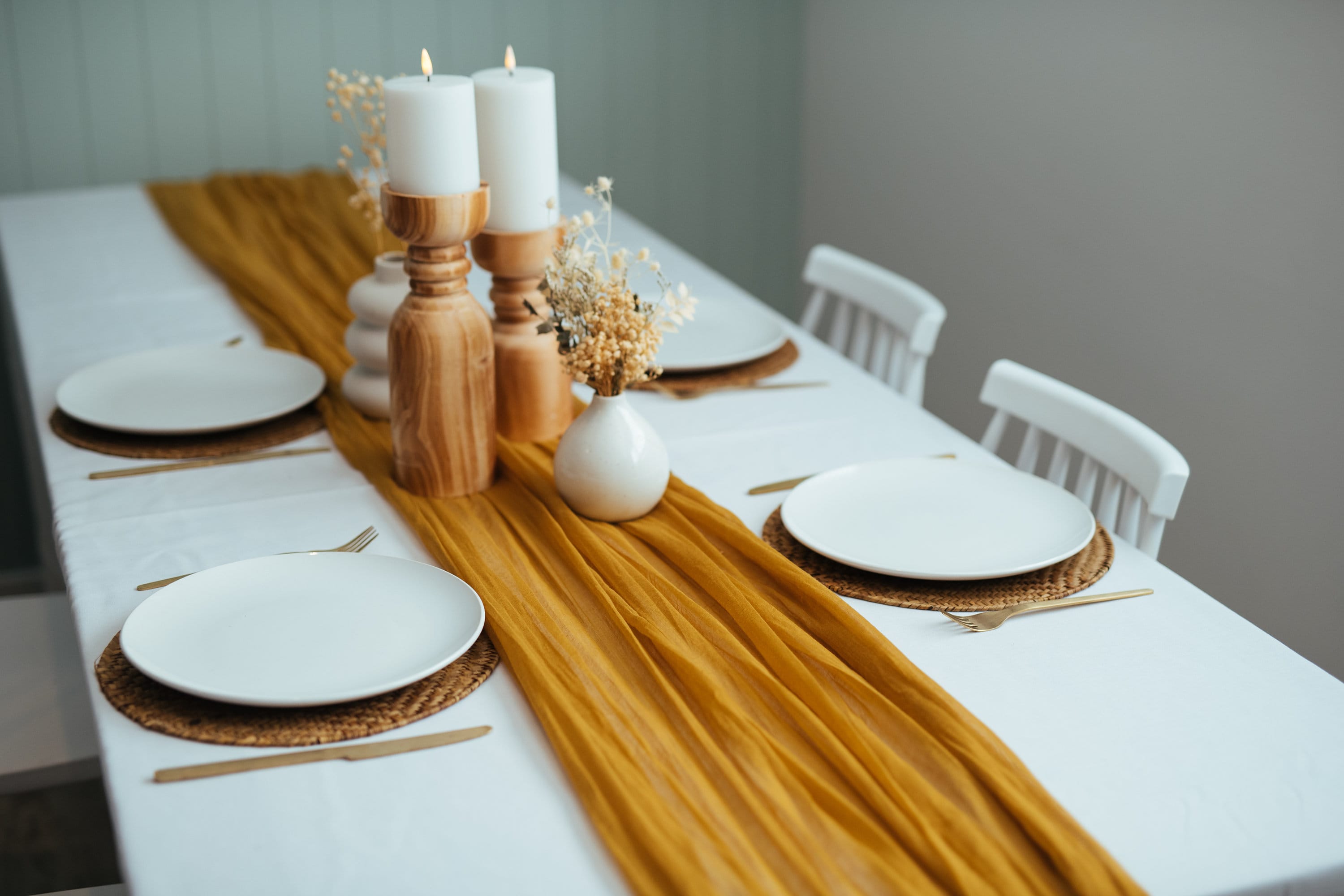 Muslin Table Runners - Etsy Australia