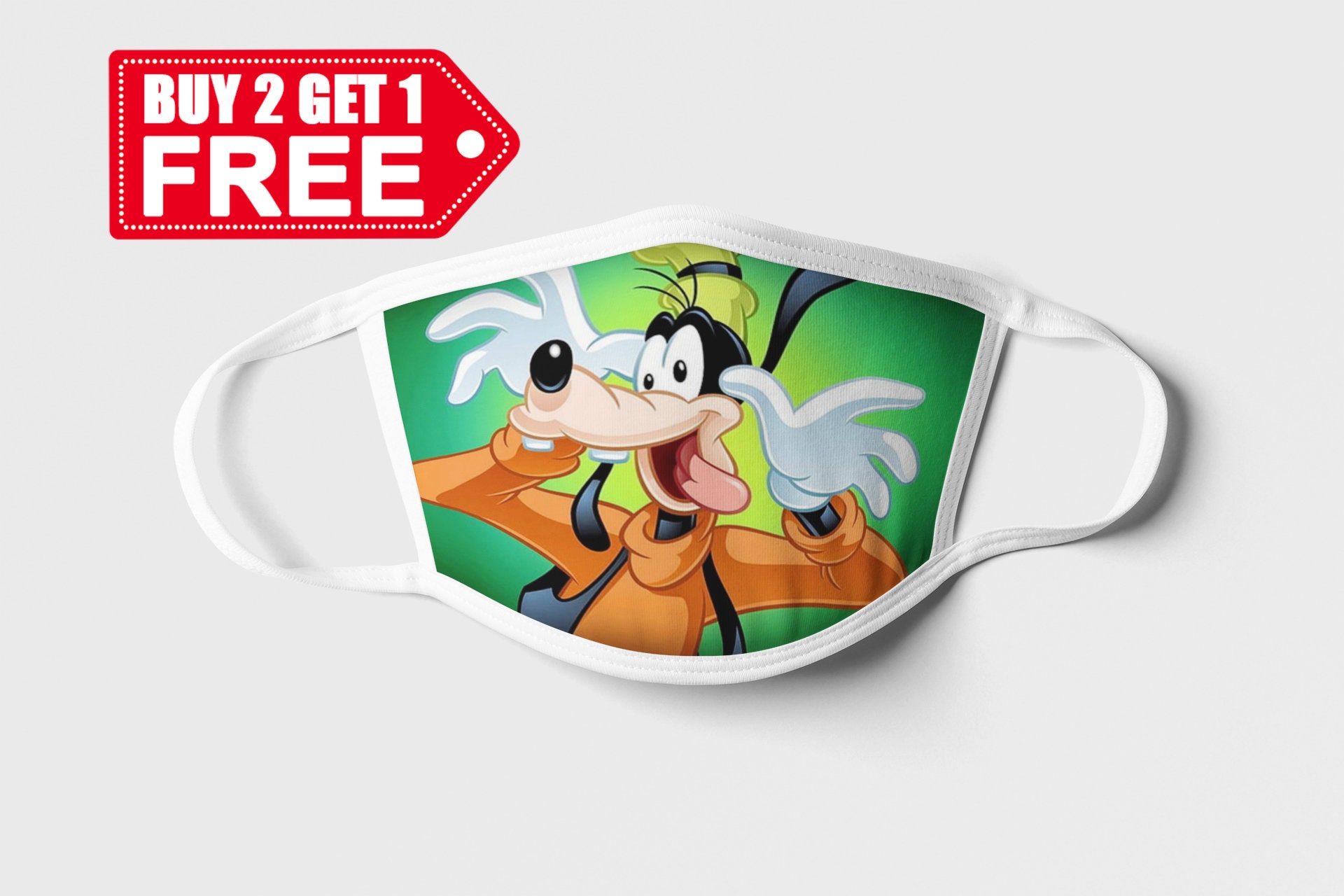 Disney Face Mask Disney Mask Goofy Face maskAdult/Kids face | Etsy