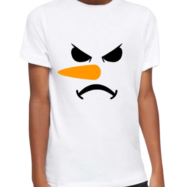 Angry Snowman Face