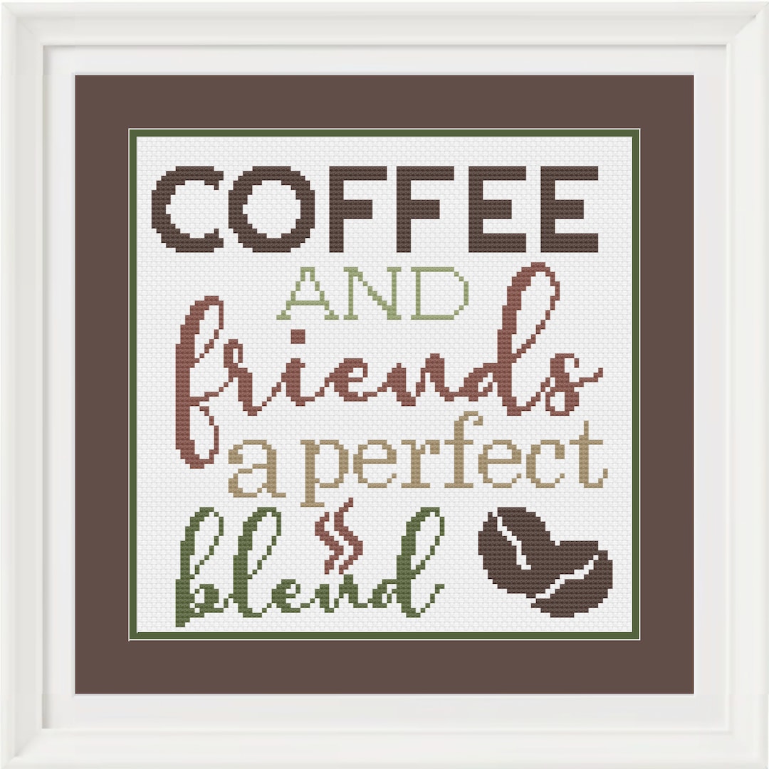 Coffee Cross Stitch Pattern PDF Instant Download - Etsy