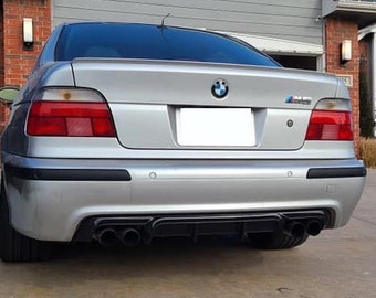 BMW E39 Rear Bumper Diffuser Lip Splitter M5 HM LIP Spoiler Bumper Pad ...