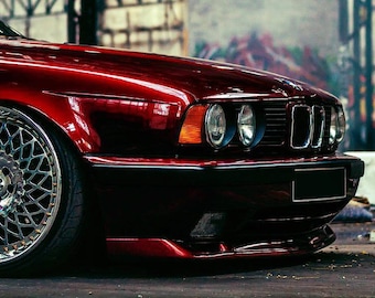 BMW E34 Spoiler Front Bumper M-tech Style Splitter Lip Spoiler | Etsy