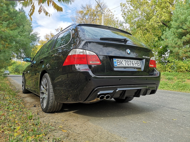 BMW E61 Rear Diffuser M Sport Bumper Lip ( Fits M-tech, Mpak, E60, 1 or ...