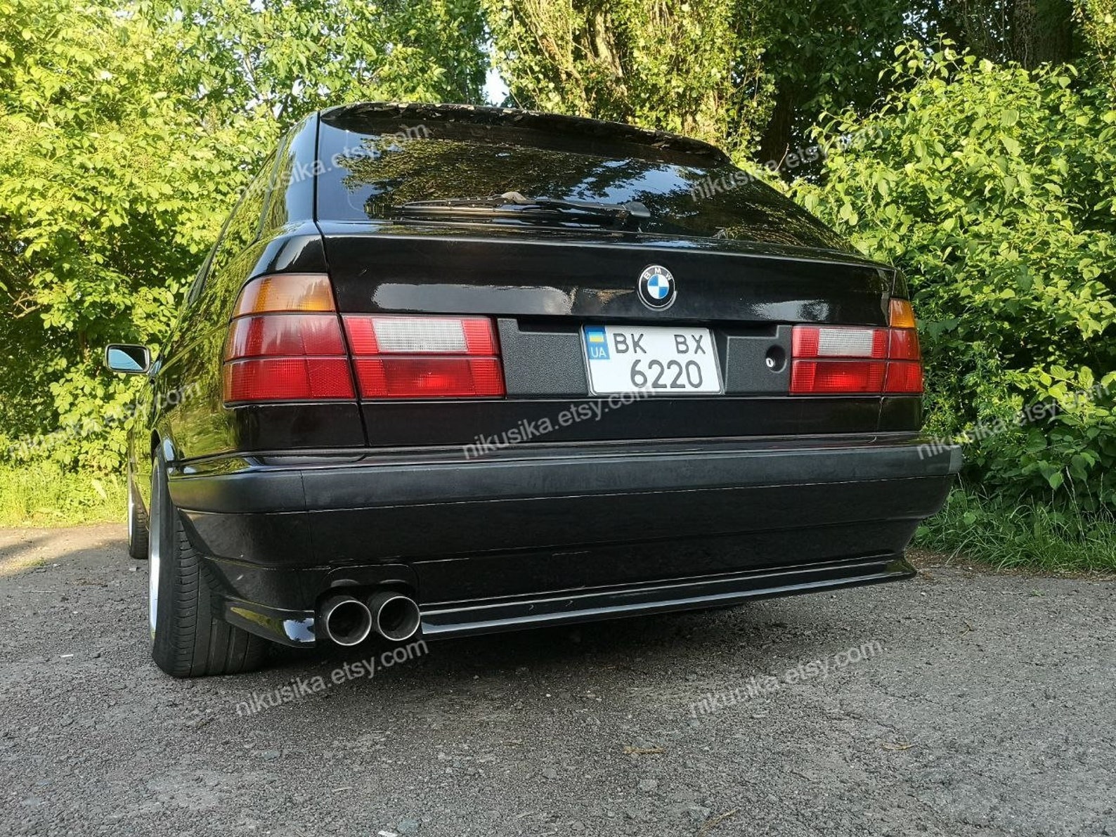 BMW E34 Wagon Touring Rear Number Frame USA License Plate Filler Abs ...