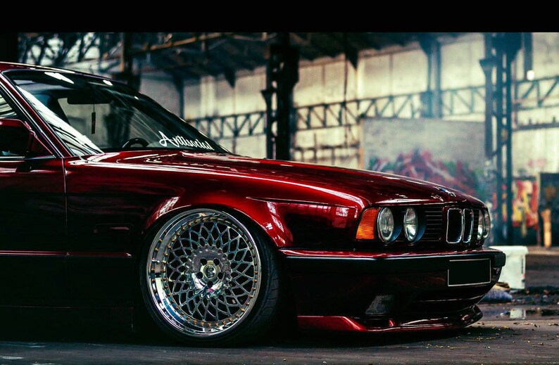 BMW E34 Splitter Mtech Style Front Lip Spoiler, Abs Plastic, M5 Style ...