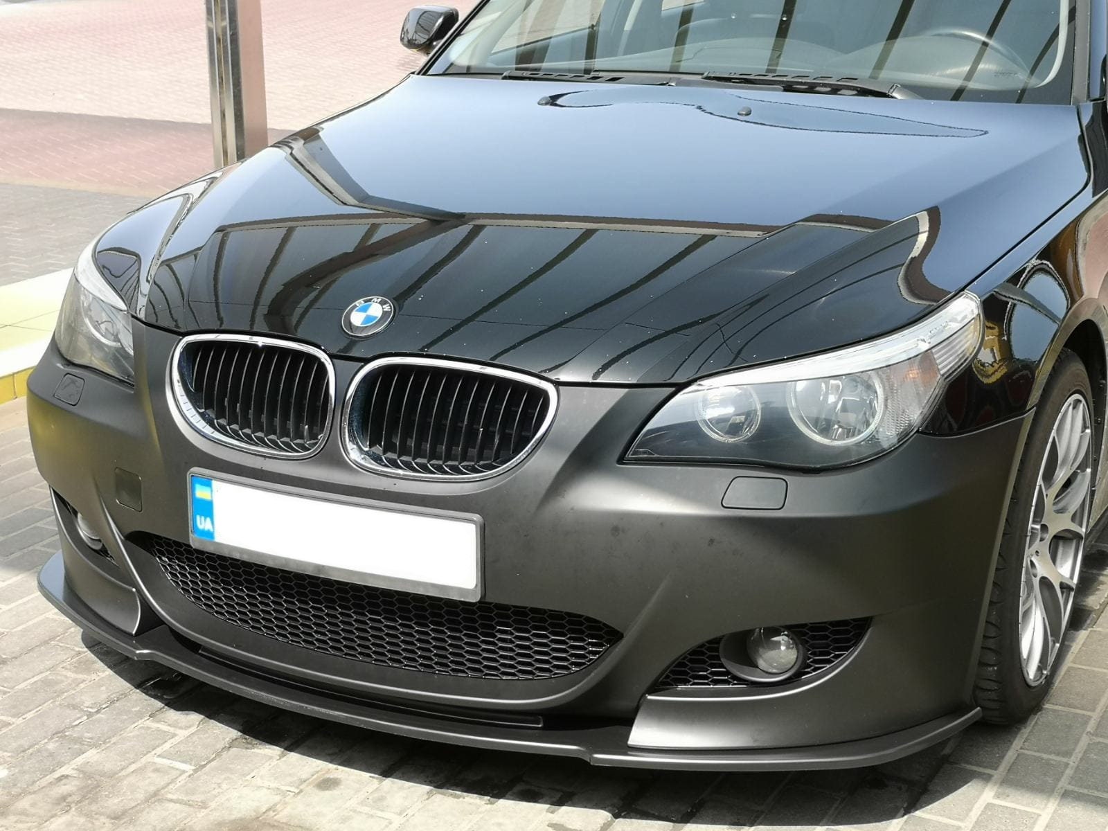 BMW E60 E61 Front Splitter M5 Style Bumper Lip Spoiler, Fits M5 Look ...
