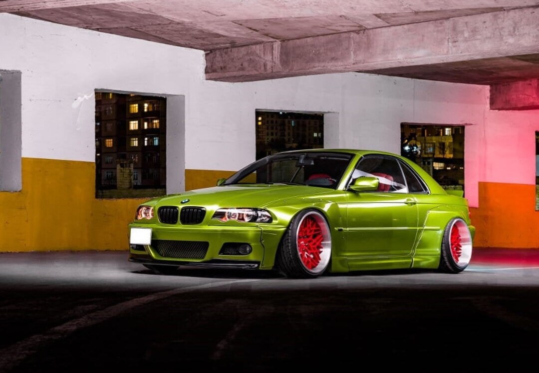 BMW E46 M3 Front Splitter CSL Lip Spoiler, Fits M3 Style Bumper, Abs ...