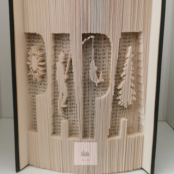 Book Folding Letters - Etsy
