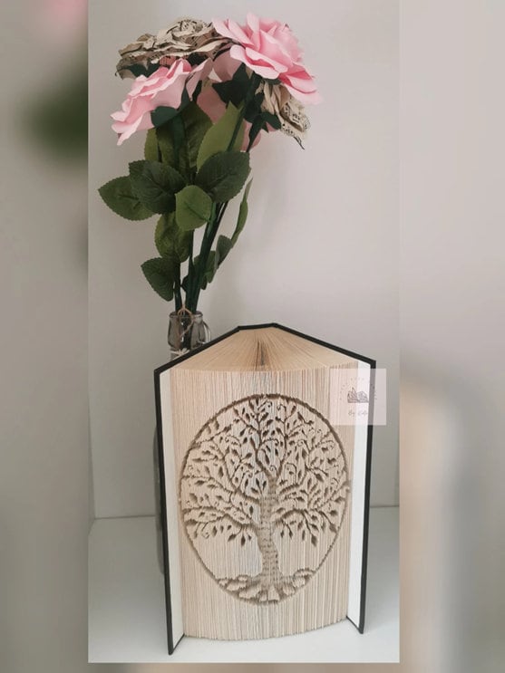 Tree of Life Book Folding Pattern Instructions Life Tree Nature Pattern ...
