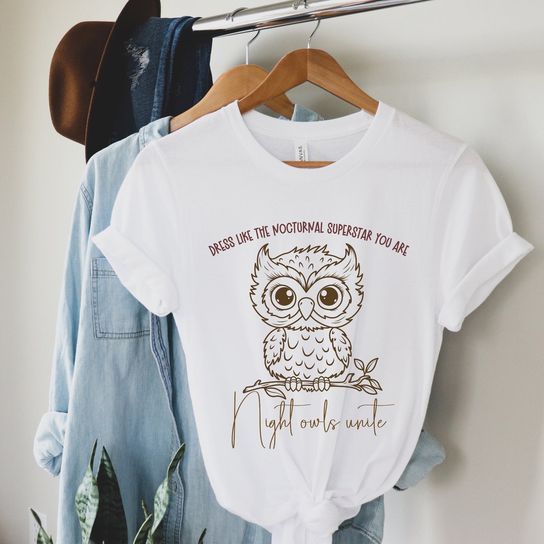 Owl T-shirt, Owl Tee, Women's Owl Shirt, Cute Owl Shirt, Owl Tee, Owl T ...