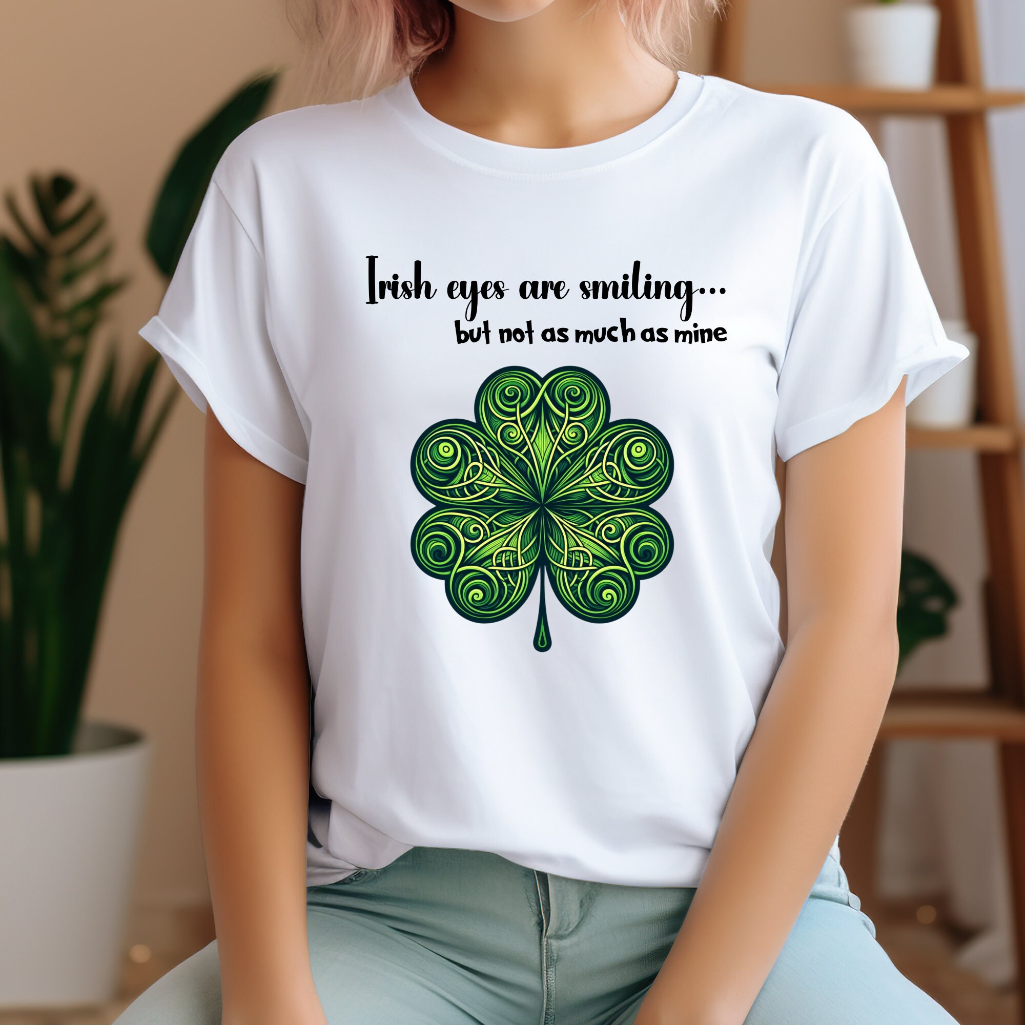 Irish Eyes T-shirt, Green Irish Eyes Tee, Lucky Irish Eyes Shirt, St ...