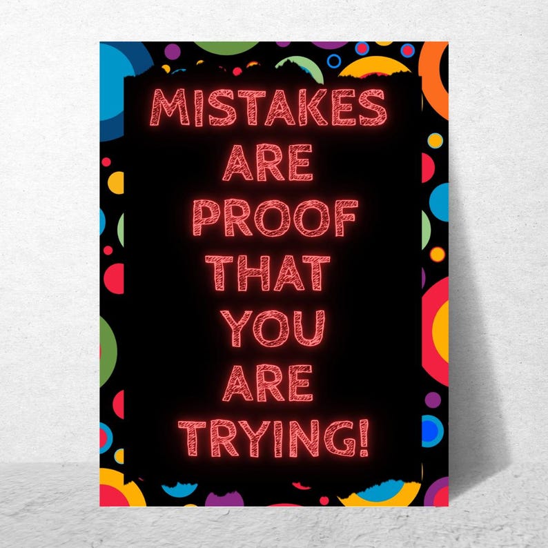 Classroom Poster Set | Rainbow Growth Mindset Classroom Decor | Back to ...