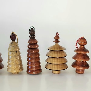 Hand Turned Tree Ornaments - Etsy