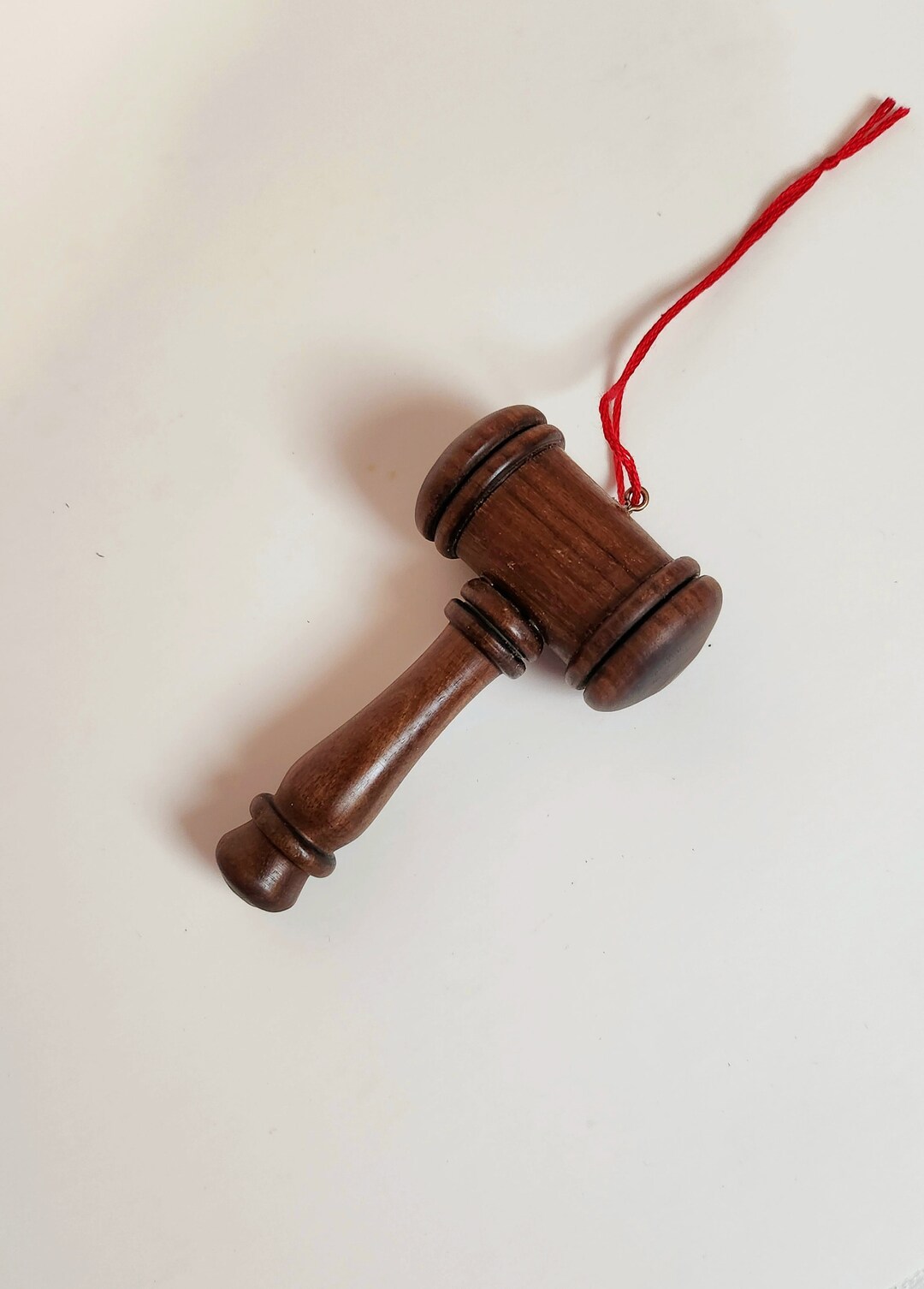 Hand Turned Wooden Gavel Ornaments - Etsy