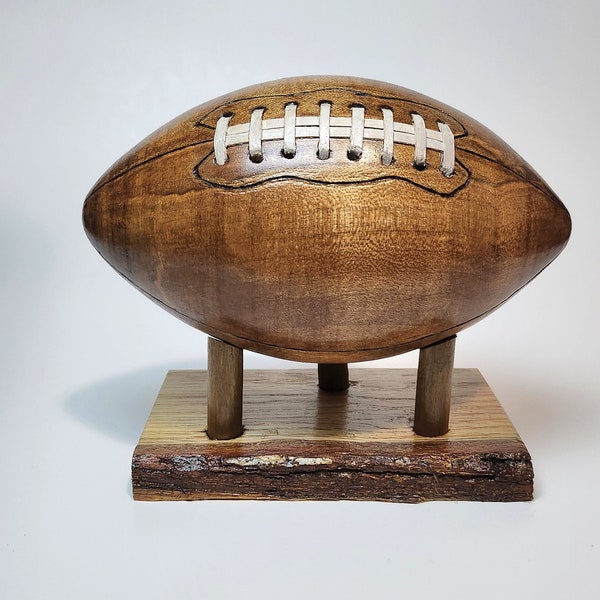 Wooden Football - Etsy