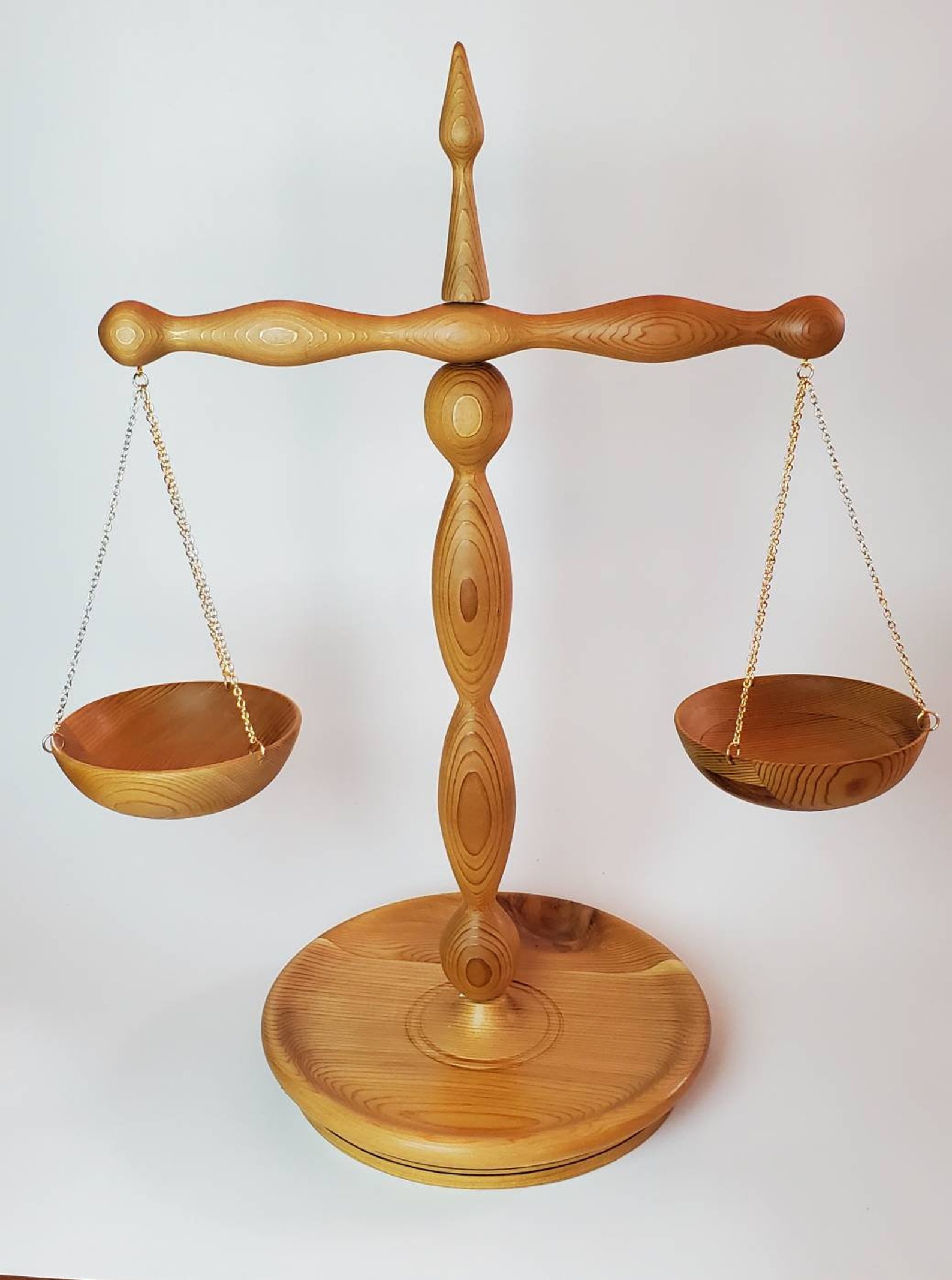 Hand Turned Scales of Justice - Etsy