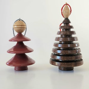 Hand Turned Tree Ornaments - Etsy