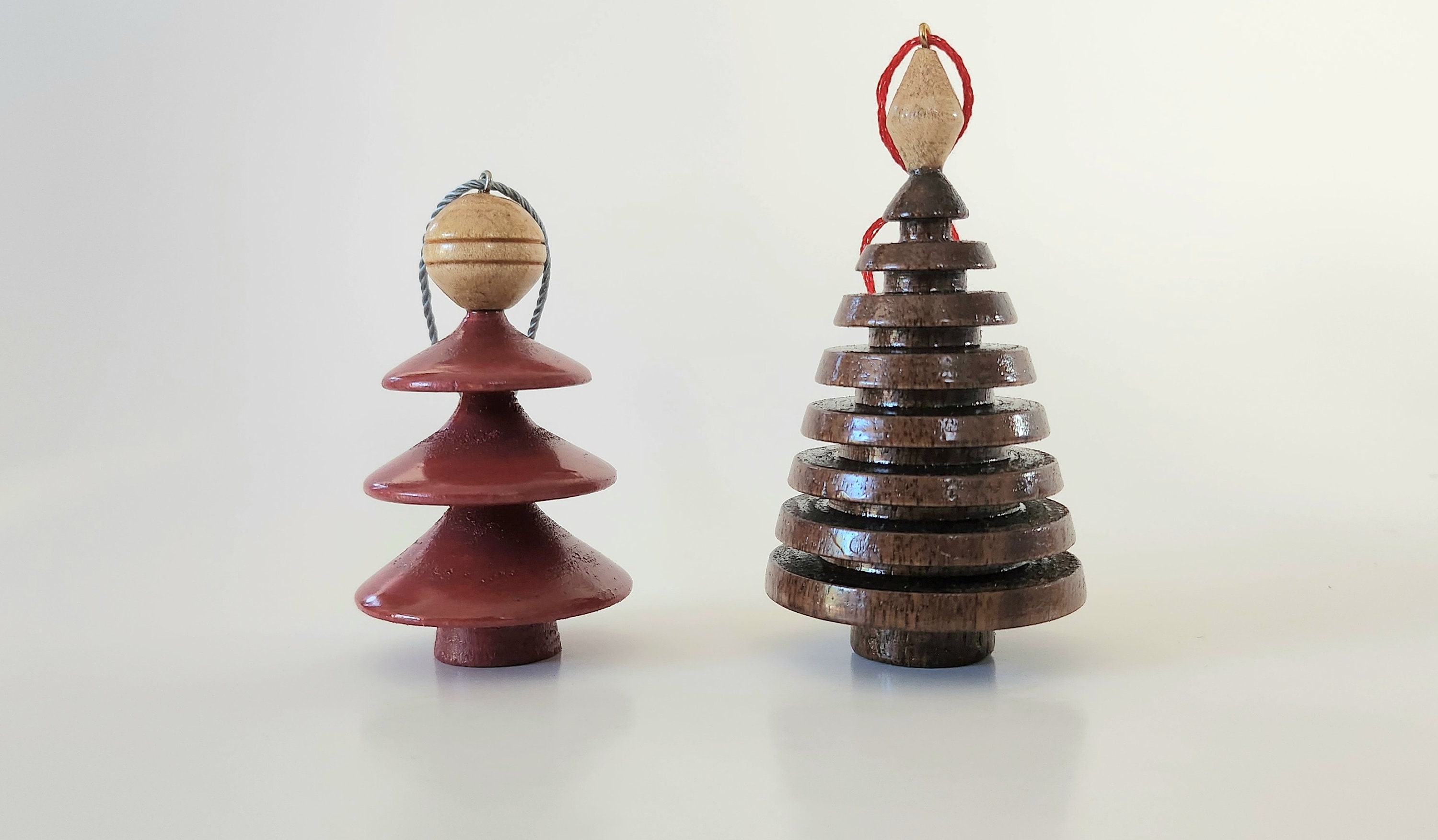 Hand Turned Tree Ornaments - Etsy