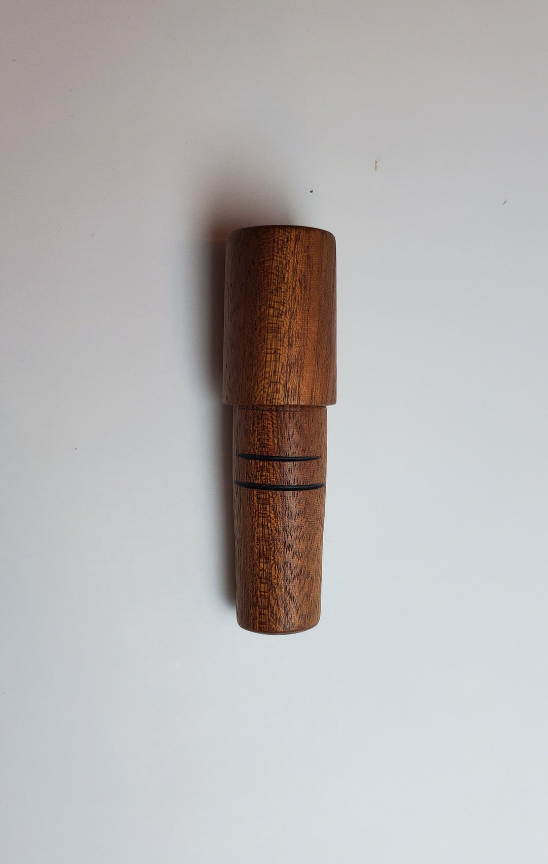 Hand Turned Wood Needle Case - Etsy