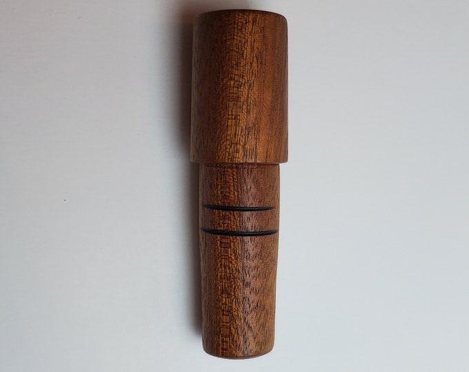 Hand Turned Wood Needle Case - Etsy