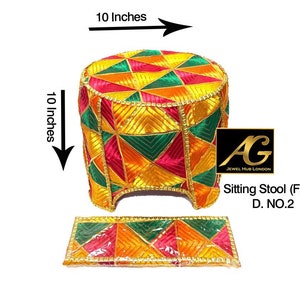 Indian Pakistani Maiyan, Haldi, Mendi, Wedding Accessories Decorative ...