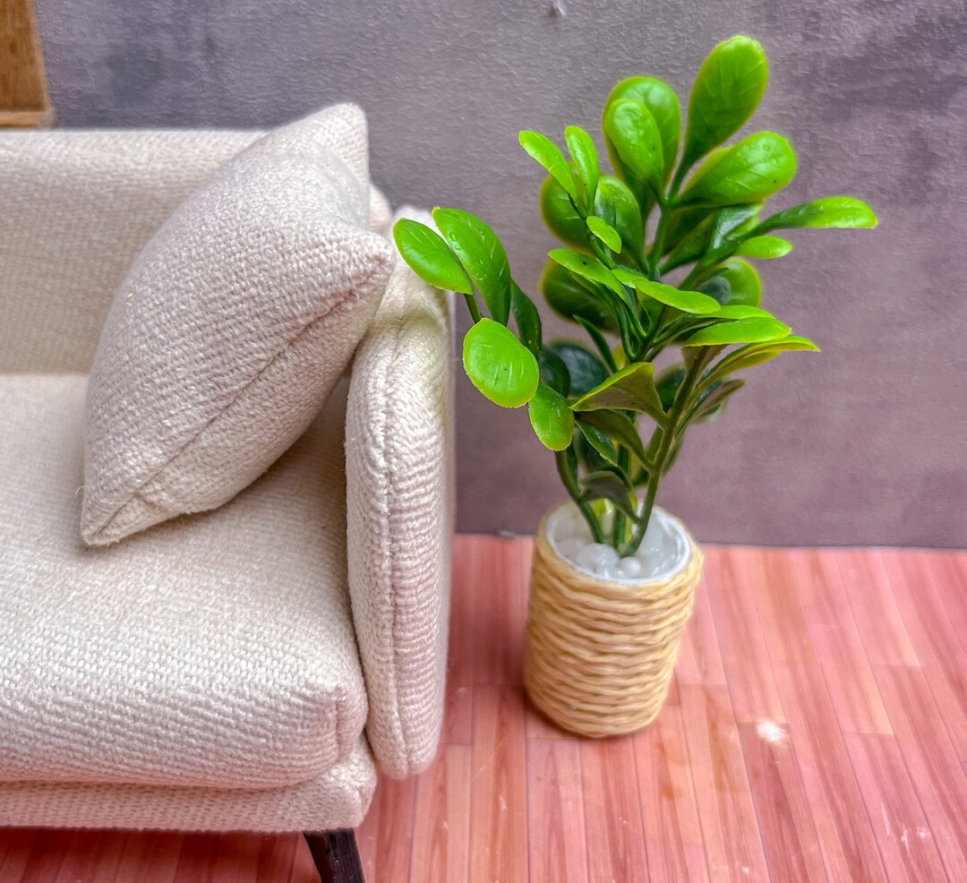 Dollhouse 1/12 Scale Miniature Ficus in Flower Pot - Etsy